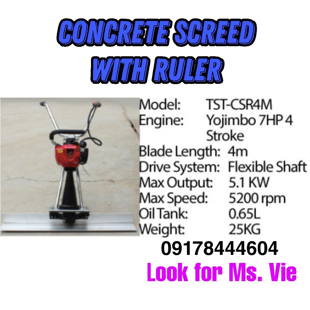 CONCRETE SCREED WITH RULER, Commercial & Industrial, Industrial ...
