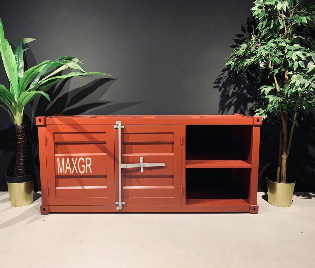 Container style tv console, Furniture & Home Living, Furniture, TV ...