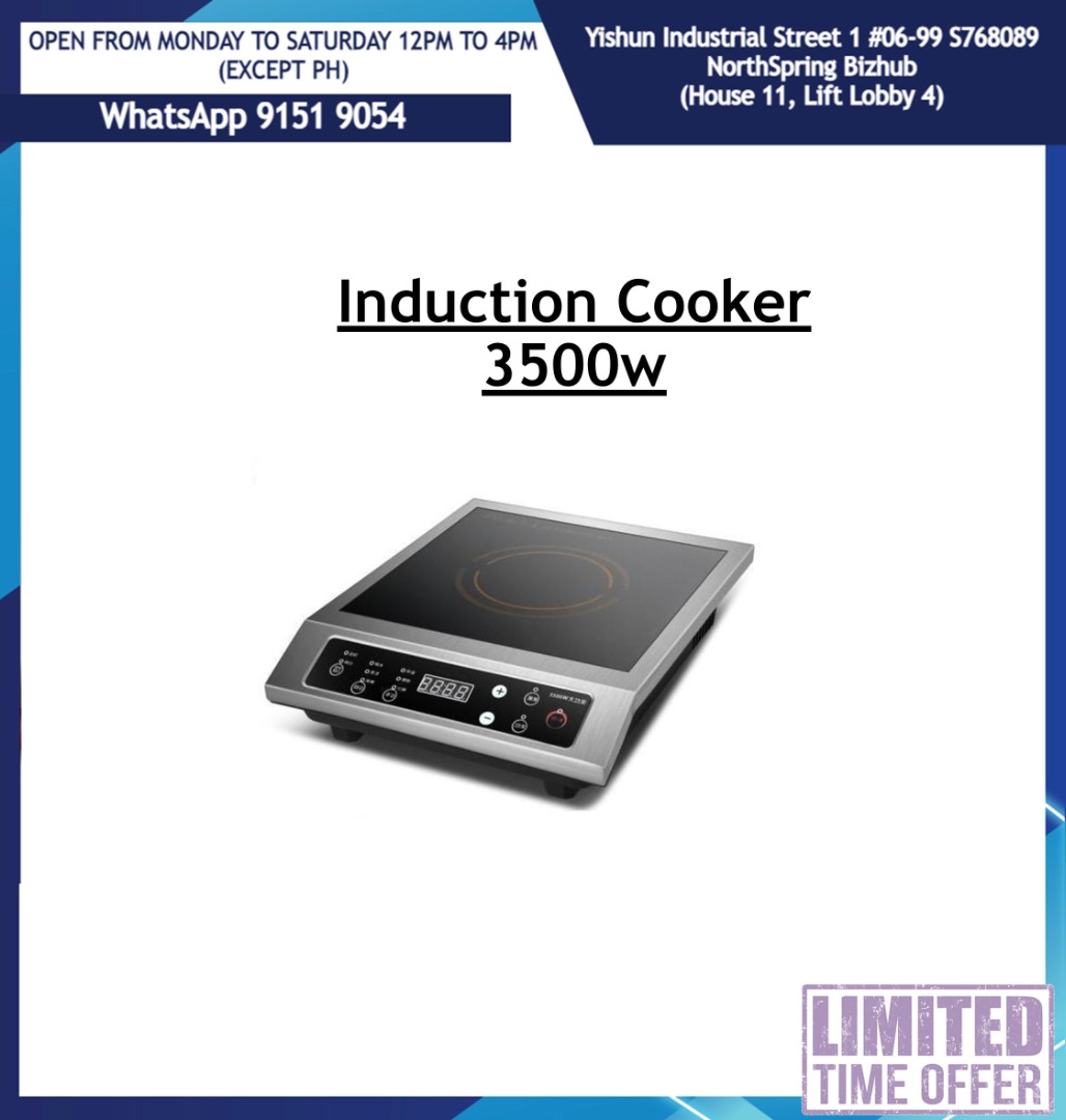 Cooker Induction Code:MS1937, TV & Home Appliances, Kitchen Appliances ...
