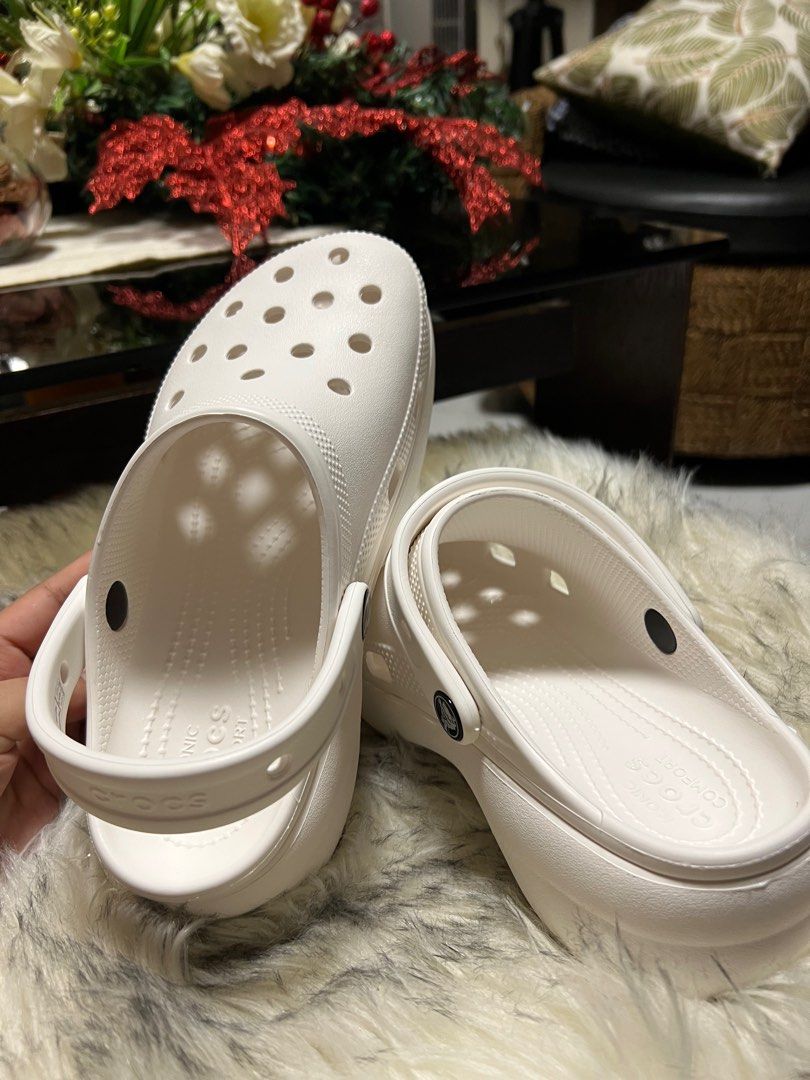 CROCS PLATFORM CLOG (WHITE) - ORIGINAL/BRAND NEW, Women's Fashion ...