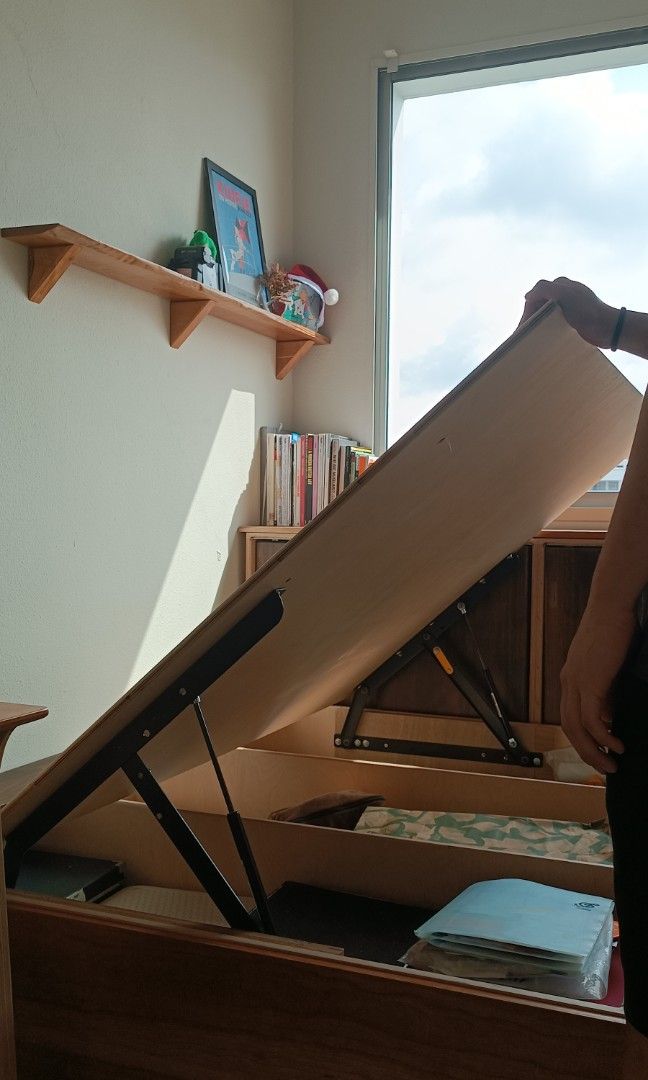 Custom Platform Bed with Storage Solution, Furniture & Home Living ...