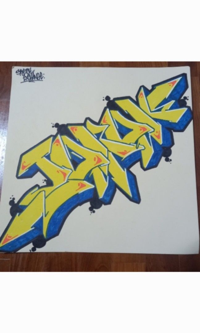 Customize your own name into graffiti style, Hobbies & Toys, Stationery ...