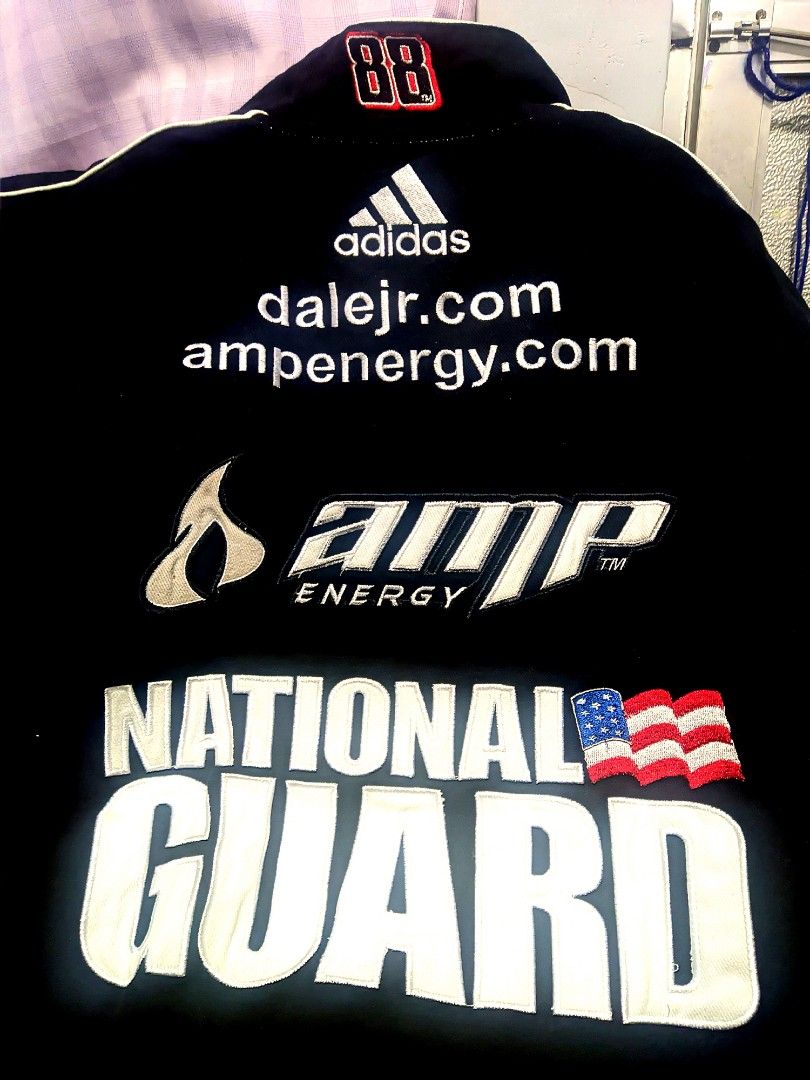 Dale EarnhardtJr, Adidas collab, Nascar jacket, Men's Fashion, Coats ...