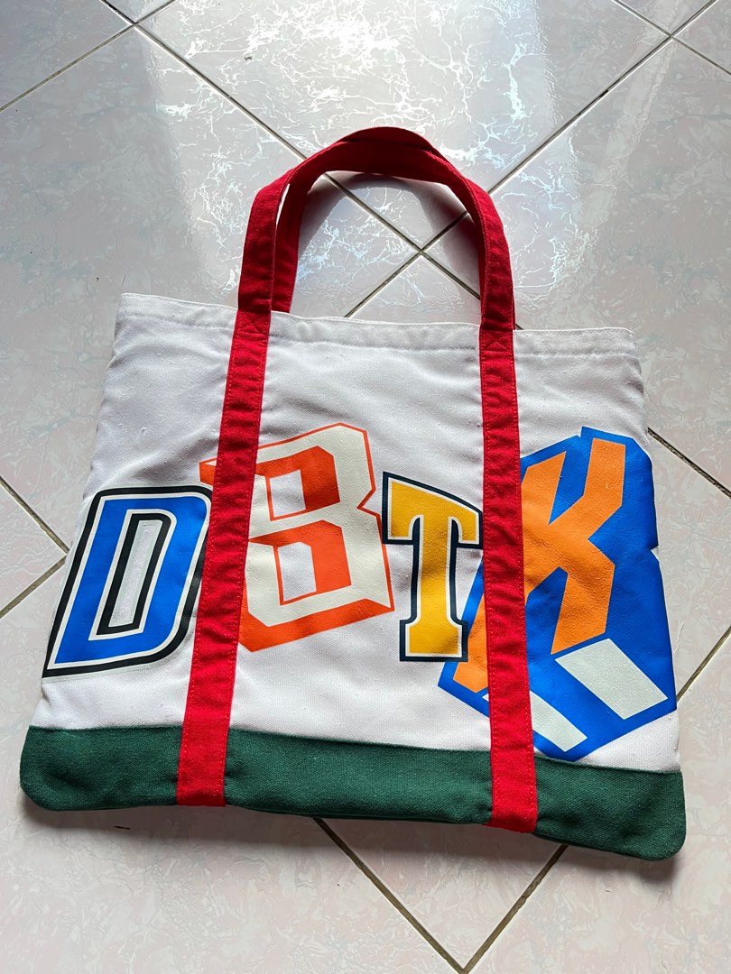 DBTK JERSEY SCRIPT TOTE BAG, Women's Fashion, Bags & Wallets, Tote Bags ...