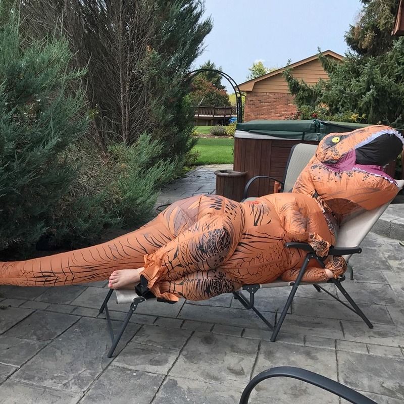 Dinosaur T-rex Halloween Inflatable Costume Giant T-rex Halloween ...