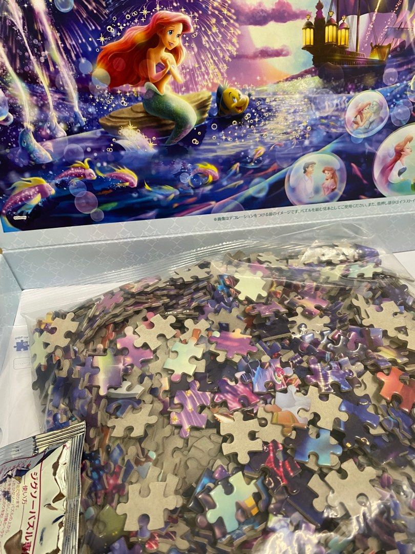 日本直送Disney Ariel Puzzle Decoration (1000pcs), 興趣及遊戲, 玩具 & 遊戲類 - Carousell