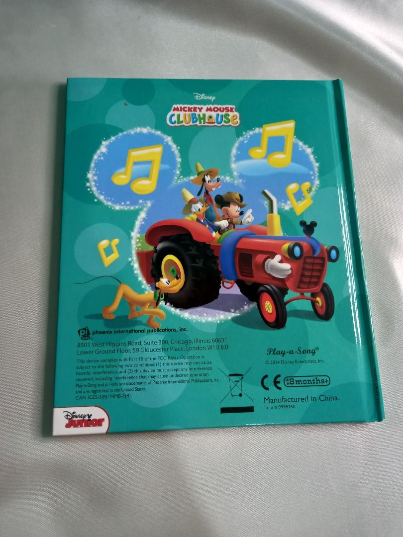 DISNEY MICKEY MOUSE CLUBHOUSE "FARMER MICKEY HAS A FARM" BOOK, Hobbies ...