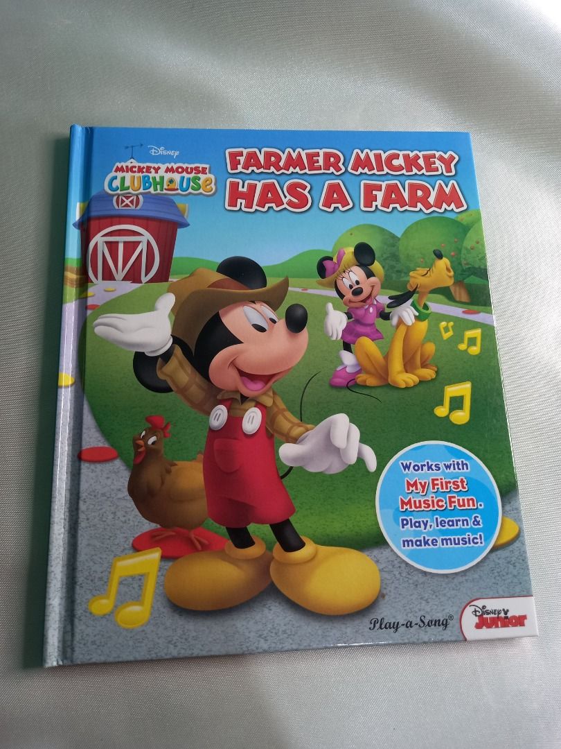DISNEY MICKEY MOUSE CLUBHOUSE "FARMER MICKEY HAS A FARM" BOOK, Hobbies ...