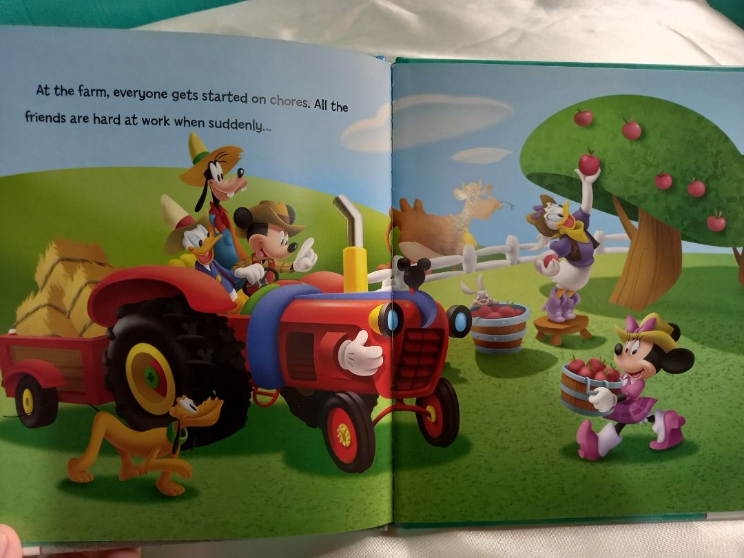 DISNEY MICKEY MOUSE CLUBHOUSE "FARMER MICKEY HAS A FARM" BOOK, Hobbies ...
