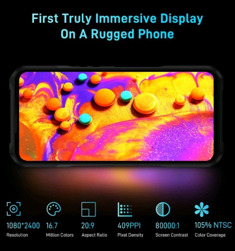 Doogee V20 5G Rugged Phone 6000Mah Long Endurance Mil Spec, Mobile ...