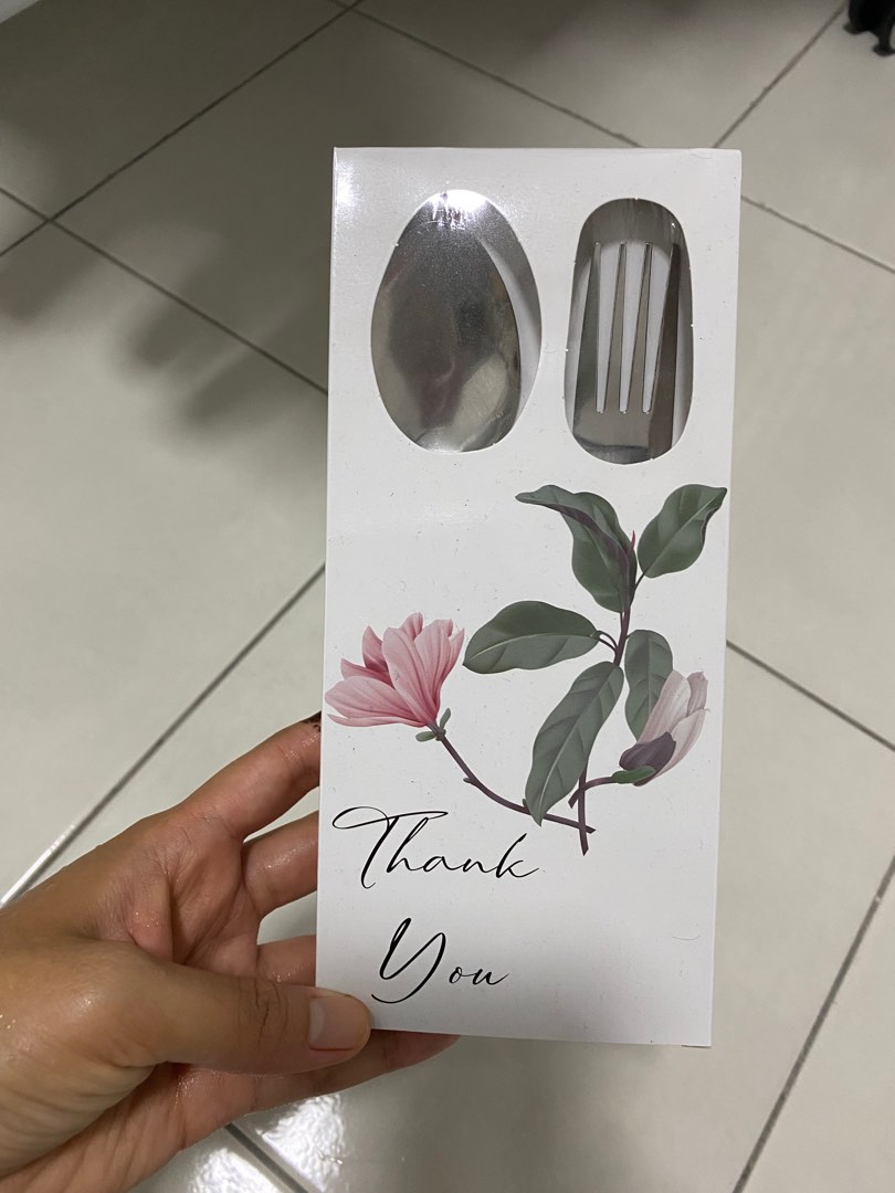 Doorgift Sudu dan Garfu, Furniture & Home Living, Kitchenware ...