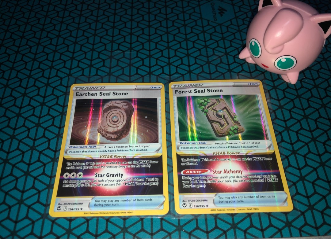 Earthen Seal Stone Forest Seal Stone Silver Tempest, Hobbies & Toys, Toys & Games on Carousell