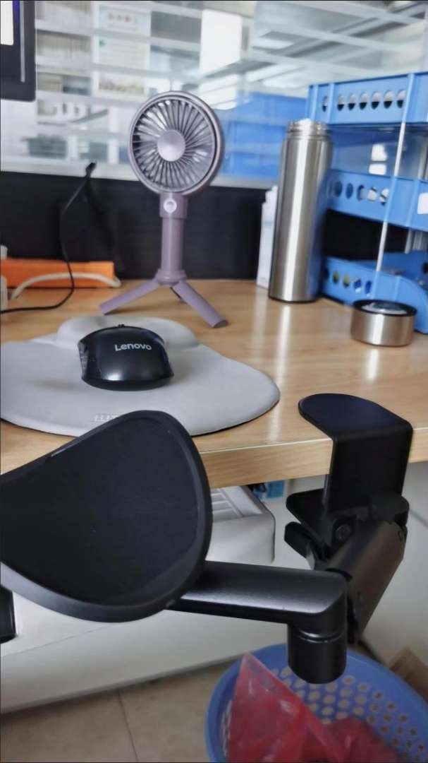 Elbow Support Metal Frame Bracket Adjustable Computer Arm Rest for Desk ...