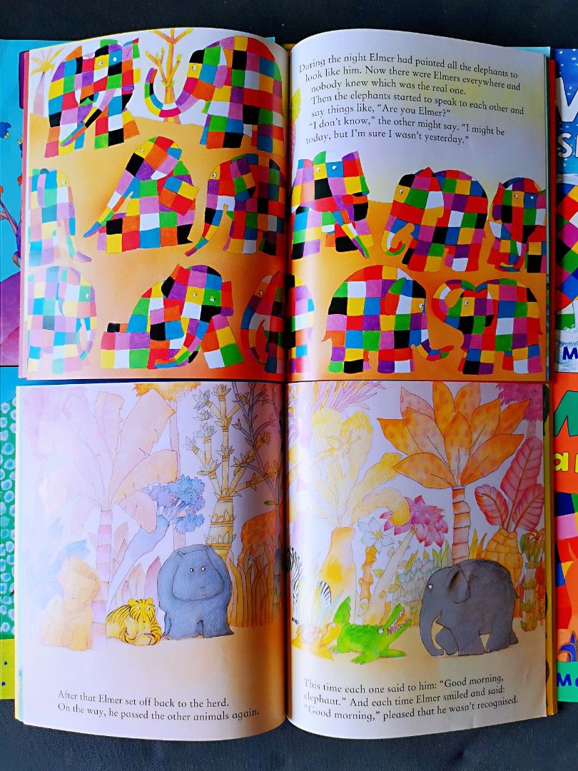 Elmer the Patchwork Elephant Series 10 books, Hobbies & Toys, Books ...