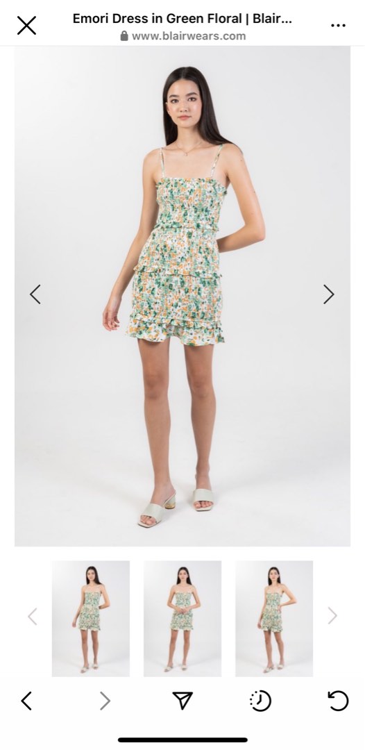 EMORI DRESS IN GREEN FLORAL, Women's Fashion, Dresses & Sets, Dresses ...