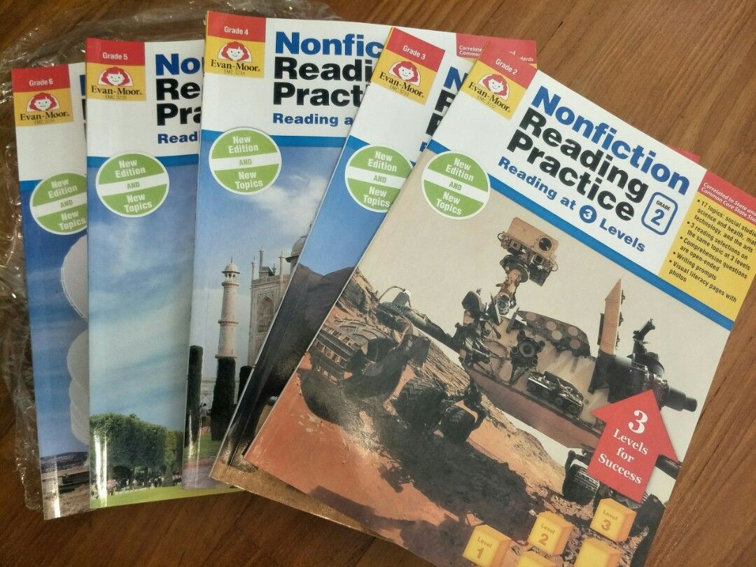 Evan Moor Nonfiction Reading Practice, Hobbies & Toys, Books ...