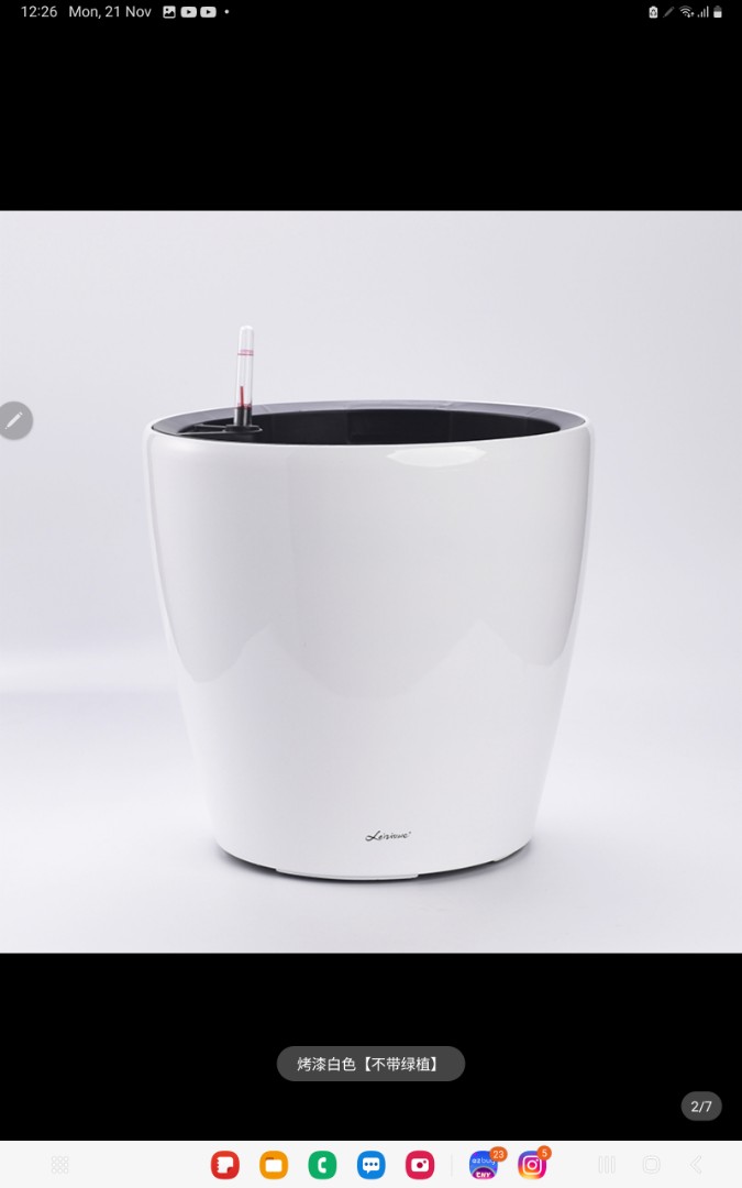 Extra large self watering pot on wheels, Furniture & Home Living ...