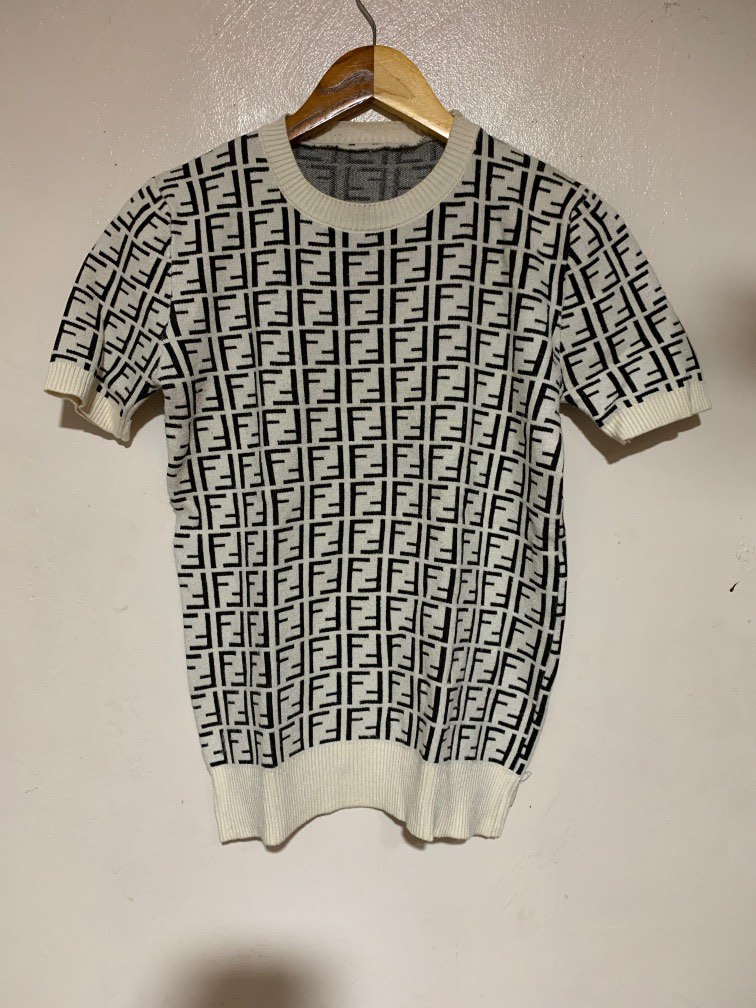 Fendi Blouse simple but classy, Women's Fashion, Tops, Blouses on Carousell