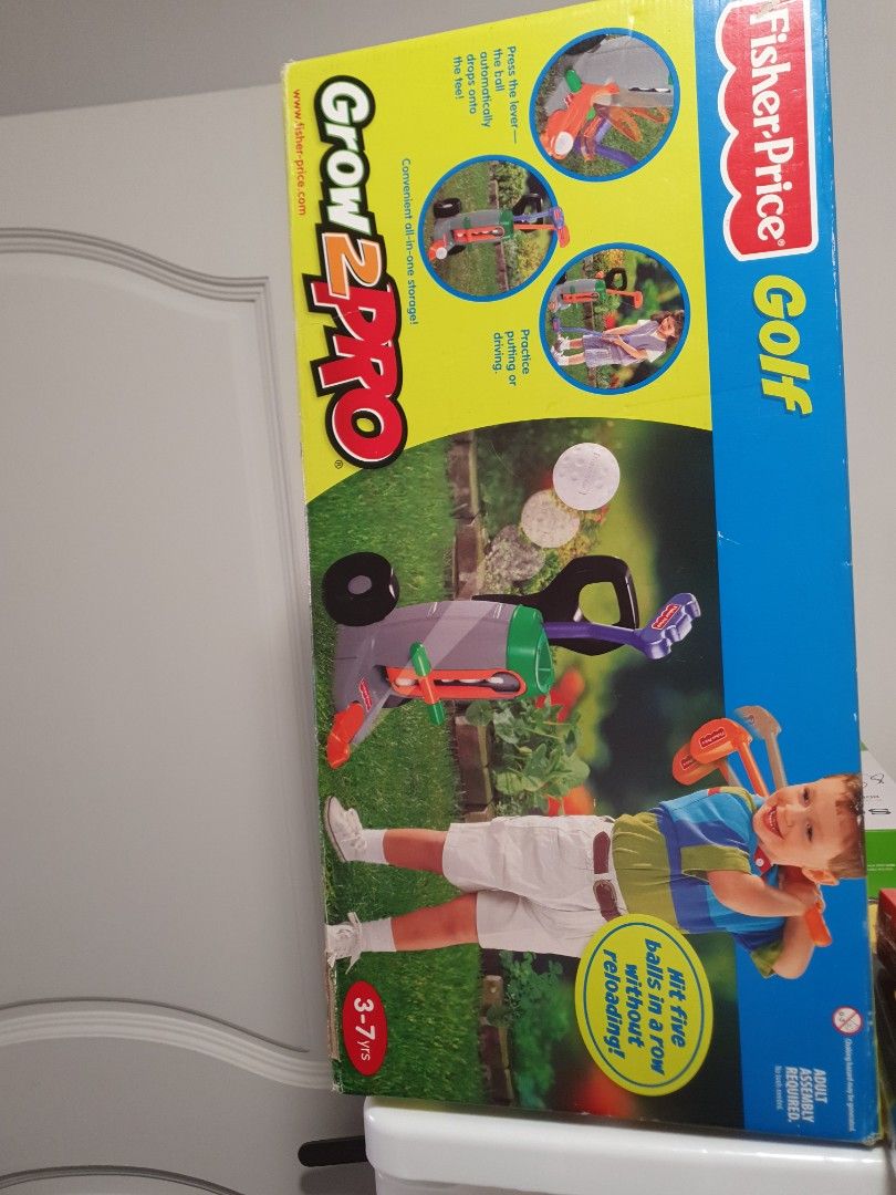 fisher price golf grow2pro. New but box damaged, Hobbies & Toys, Toys & Games on Carousell