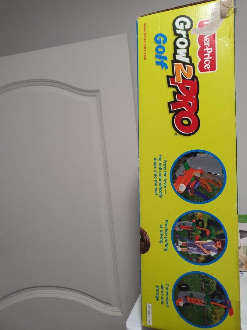 fisher price golf grow2pro. New but box damaged, Hobbies & Toys, Toys & Games on Carousell