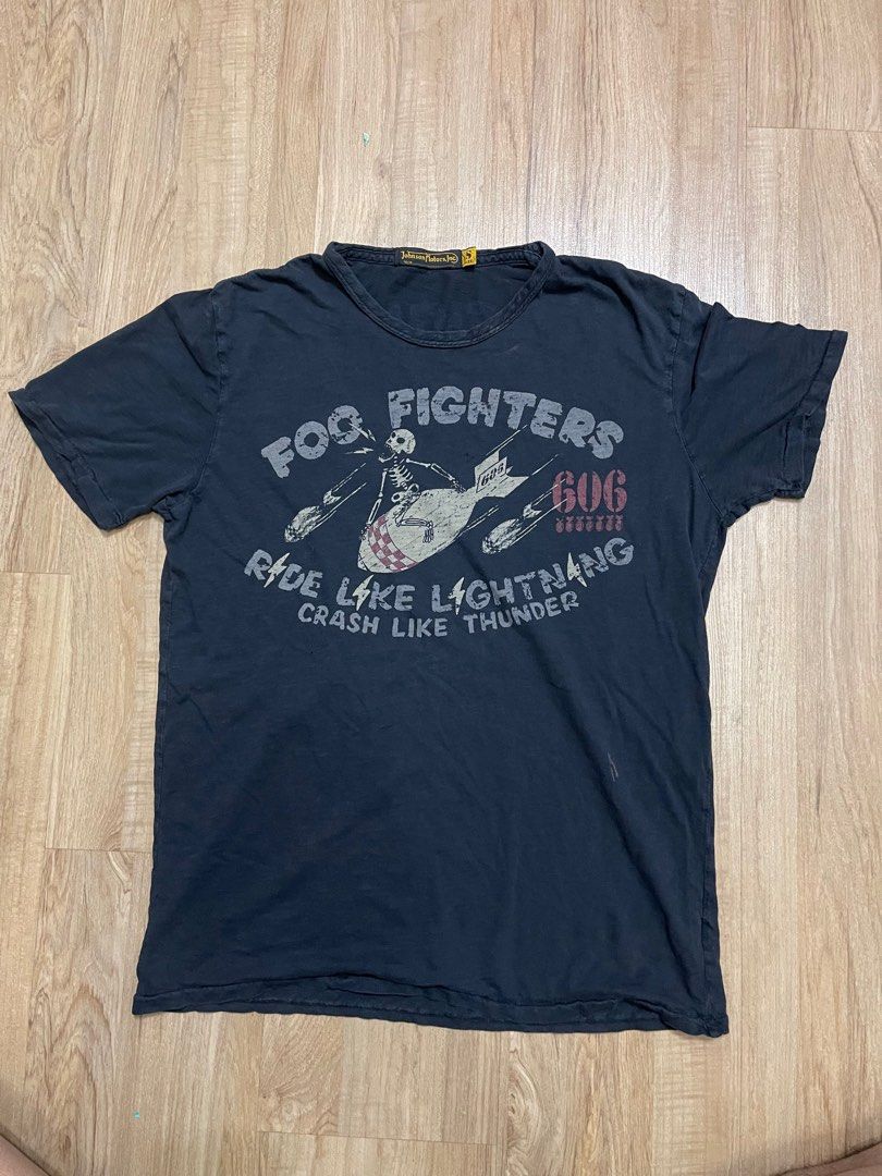 Foo Fighters x Johnsons Motor tshirt, Men's Fashion, Tops & Sets, Tshirts & Polo Shirts on Carousell