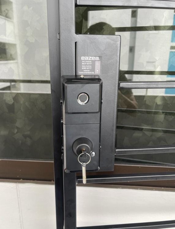 [Gate Lock] EAZEA Duo-G Digital Gate Lock | 4 IN 1 | Pin Code, RFID ...