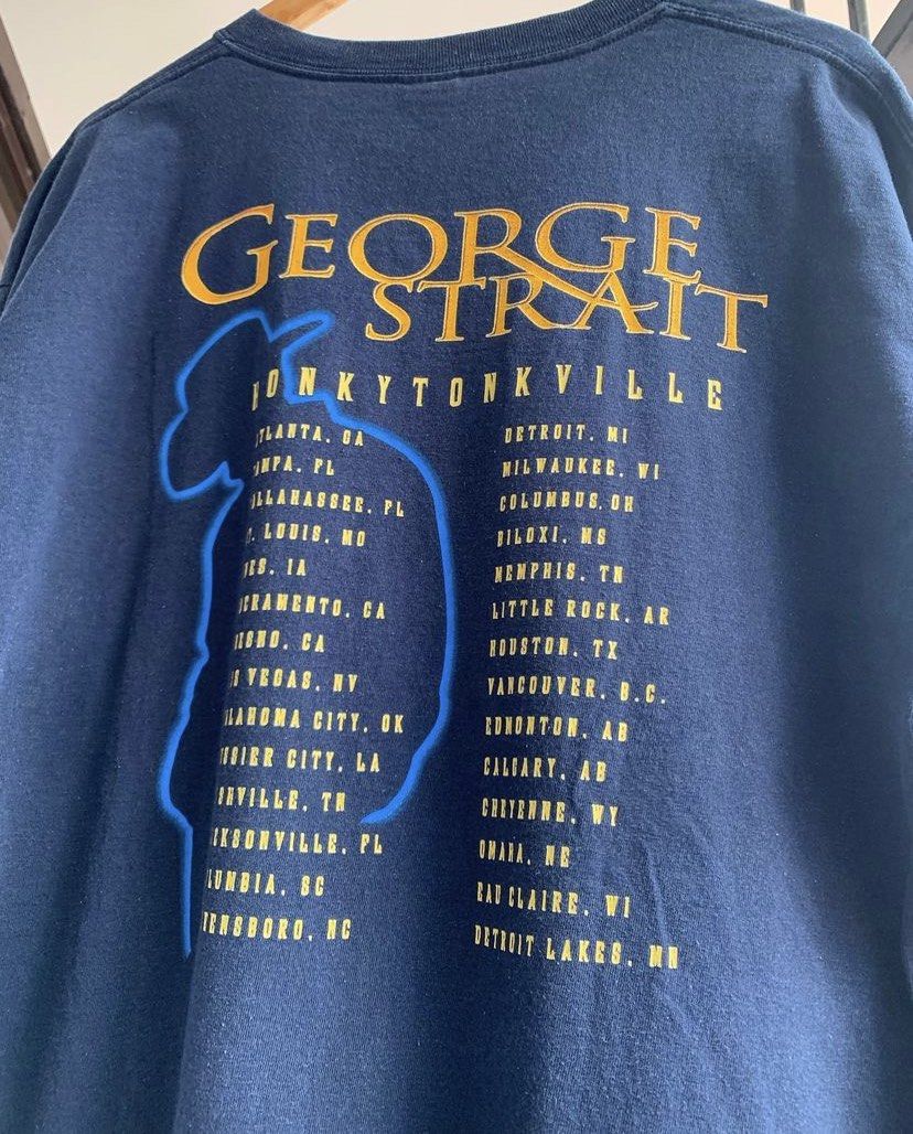 George Strait Tour Shirt, Men's Fashion, Tops & Sets, Tshirts & Polo ...