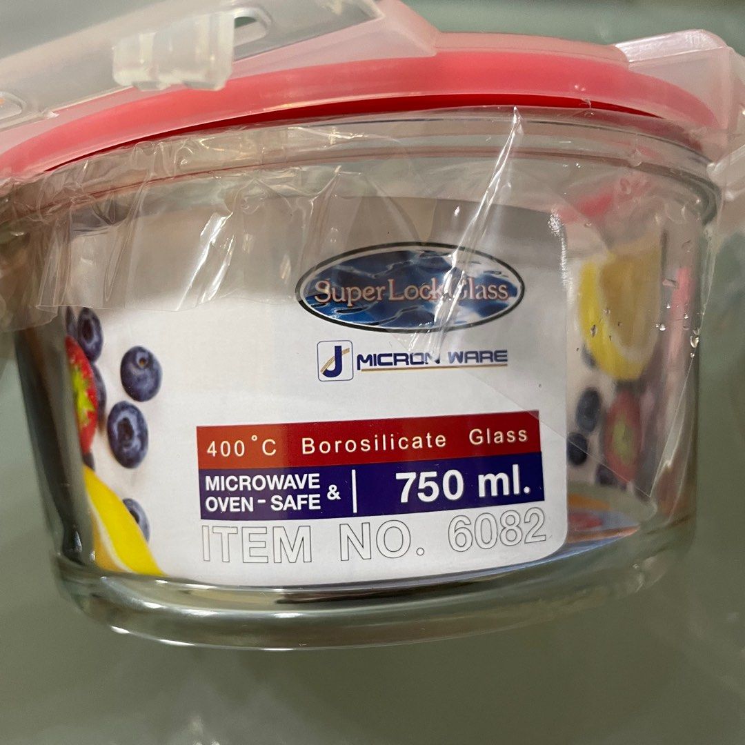 Glass container ( microwaveable), Furniture & Home Living, Kitchenware ...
