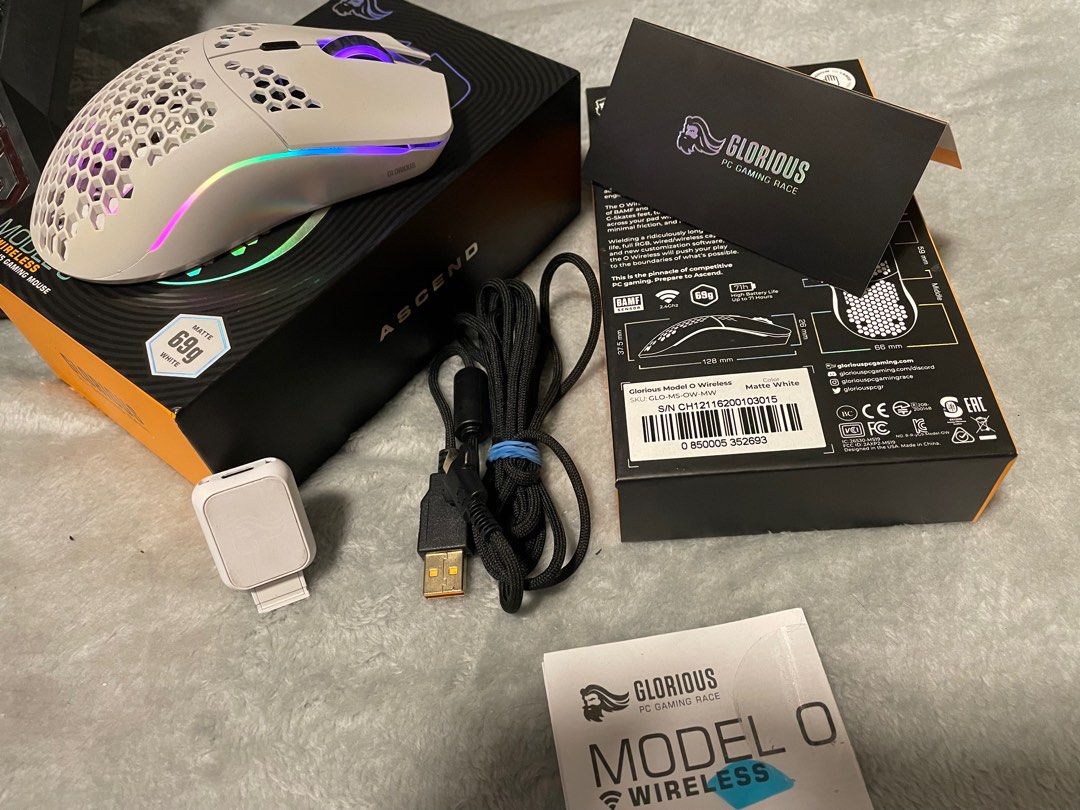 Glorious Model O Wireless With box and charger, Computers & Tech, Parts ...