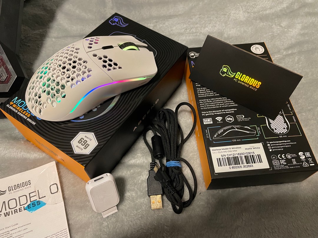 Glorious Model O Wireless With box and charger, Computers & Tech, Parts ...