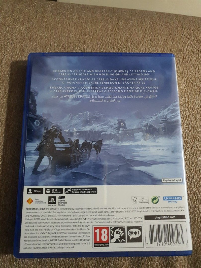 God of War Ragnarok PS5 Disc, Video Gaming, Video Games, PlayStation on ...