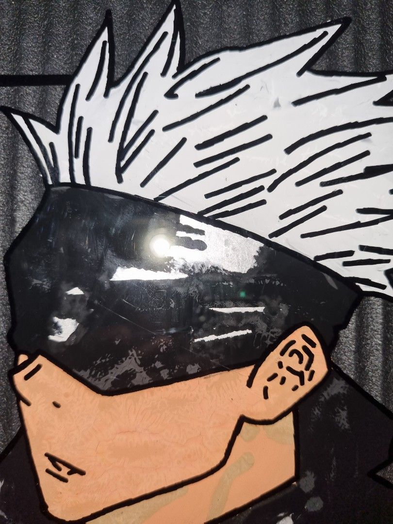 Gojo glass painted, Hobbies & Toys, Stationery & Craft, Art & Prints on ...