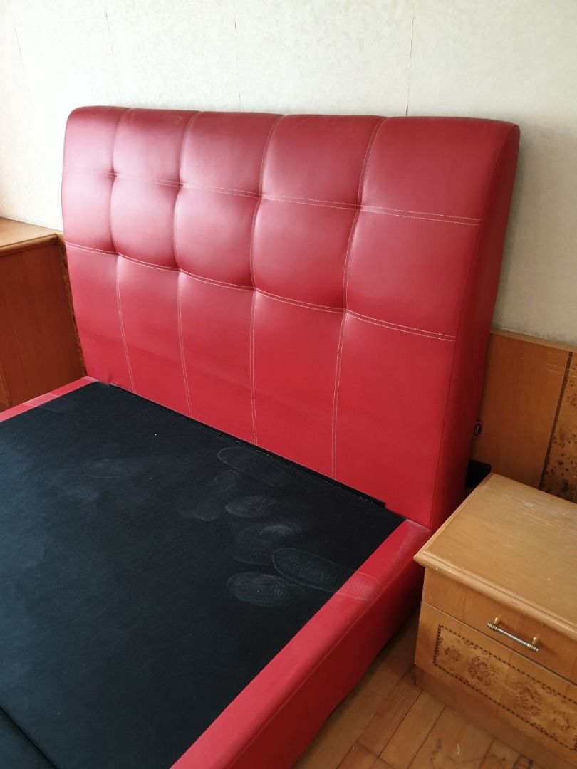 Goodnite Red Bed frame Mattress , Furniture & Home Living, Furniture ...