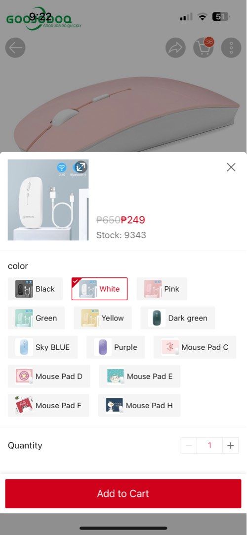 Goojodoq Wireless Keyboard and Mouse Package, Computers & Tech, Parts ...