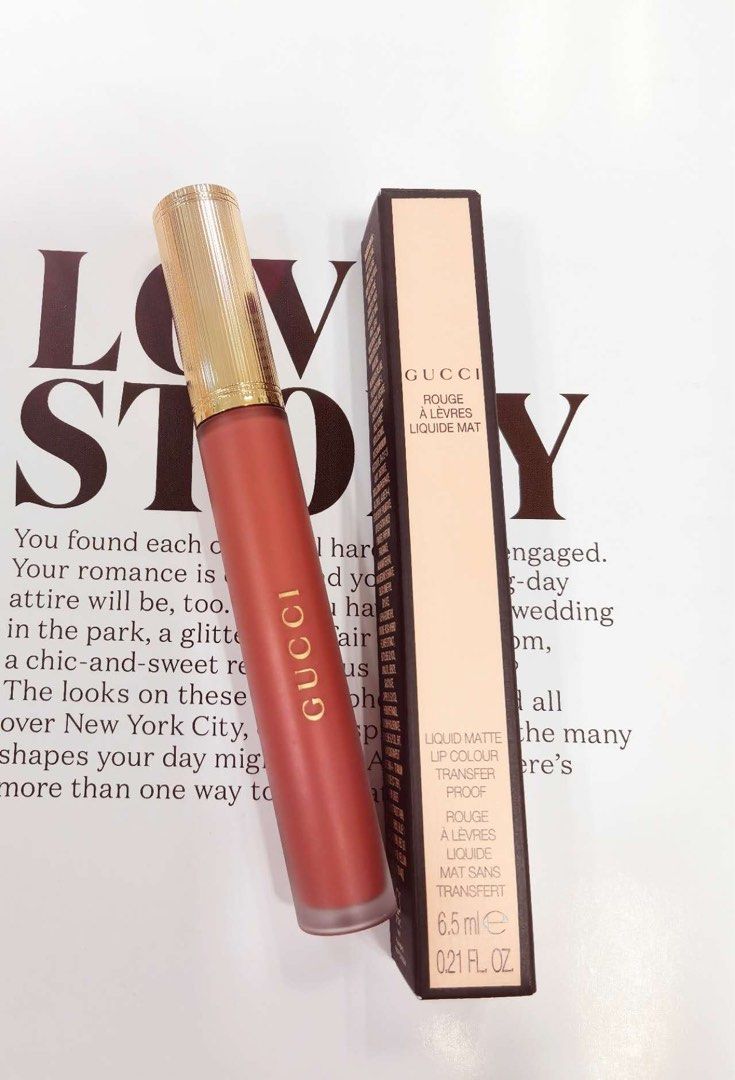 Gucci Liquid Matte Lip Color #208, 505 Janet Rust, Beauty & Personal ...