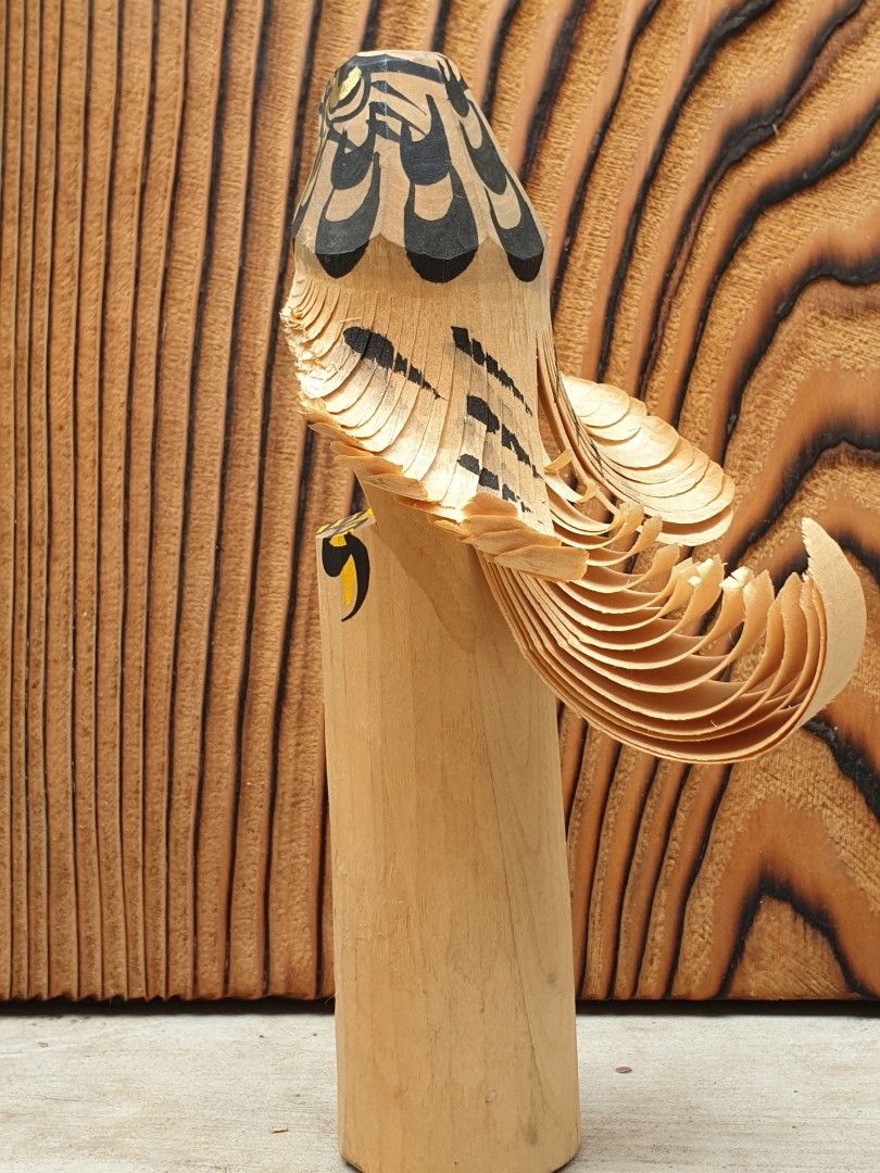 Hand carved Falcon - Sasano-Bori, Hobbies & Toys, Memorabilia ...