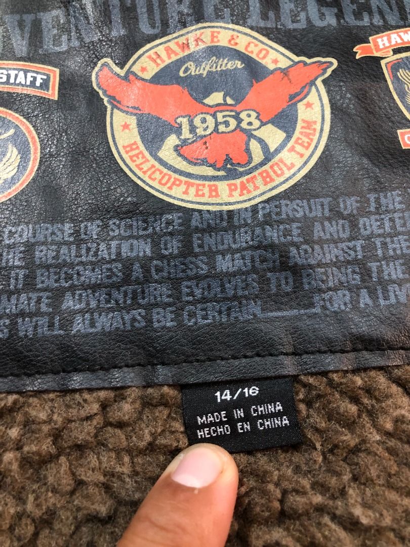 HAWK & CO. Outfitter 1958 Adventure Legends Leather Bomber Aviator ...