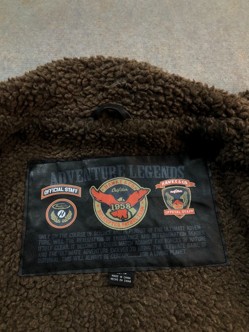 HAWK & CO. Outfitter 1958 Adventure Legends Leather Bomber Aviator ...