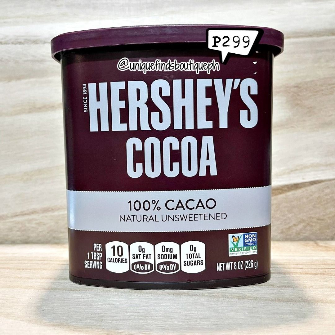 Hershey's Cocoa | 100% Cacao | Natural Unsweetened | chocolate powder | Diabetic Keto low carb ...