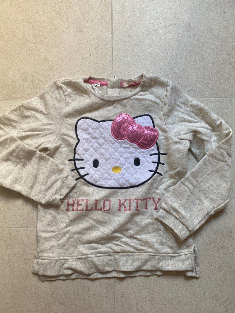 H&M hello kitty girl long sleeve, Babies & Kids, Babies & Kids Fashion ...