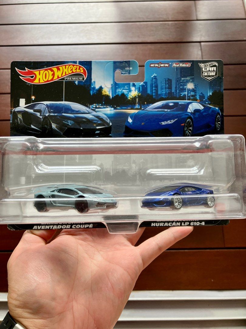Hot Wheels Premium _ CAR CULTURE _ Lamborghini 2-cars set, Hobbies ...