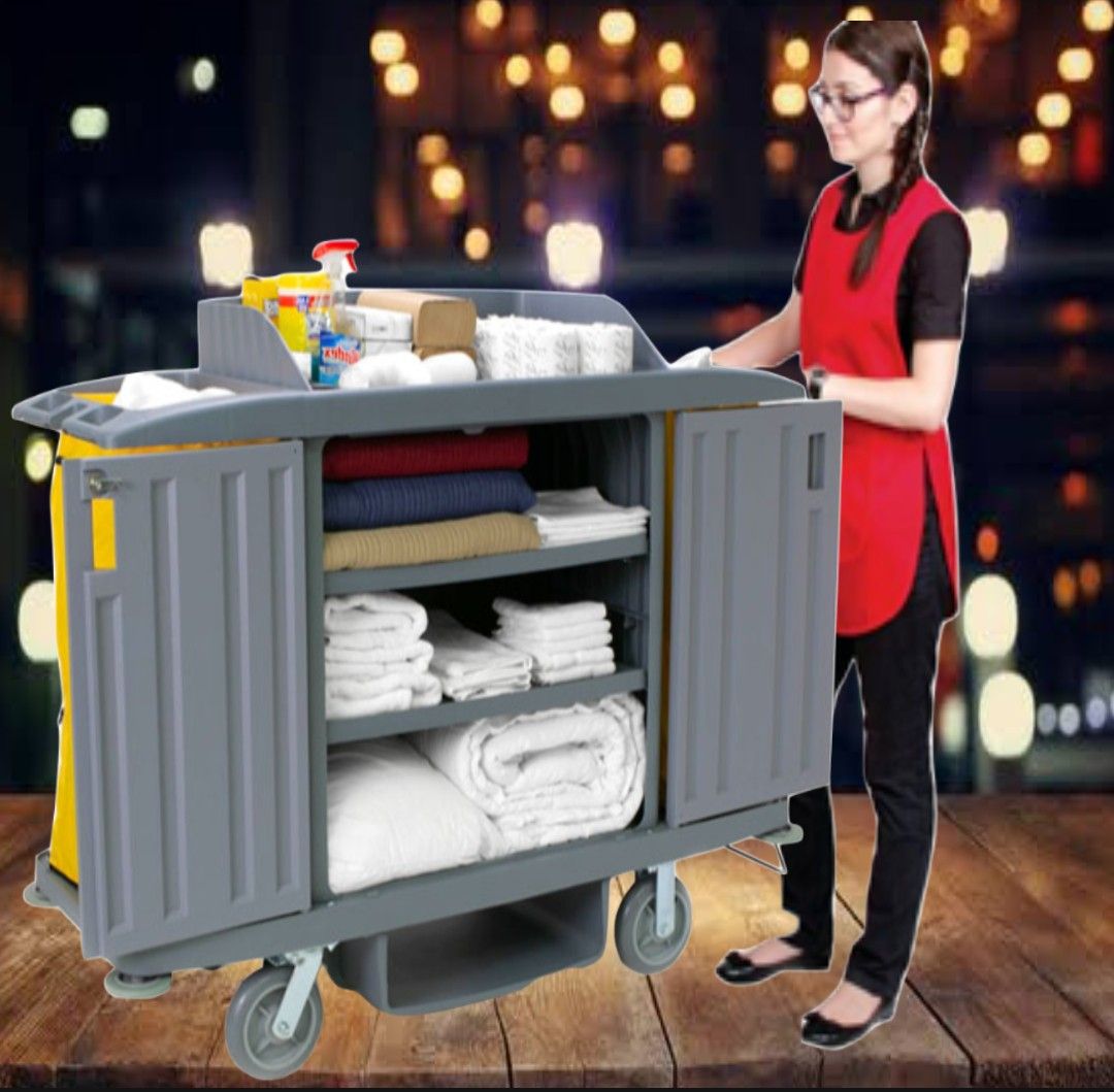 Hotel HouseKeeping Cart Trolley, Furniture & Home Living, Cleaning ...