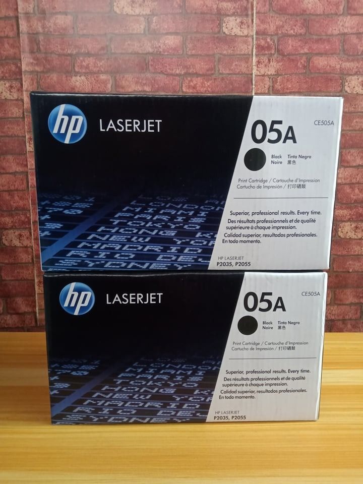 HP 05A Black Original LaserJet Toner Cartridge, CE505A, Computers ...