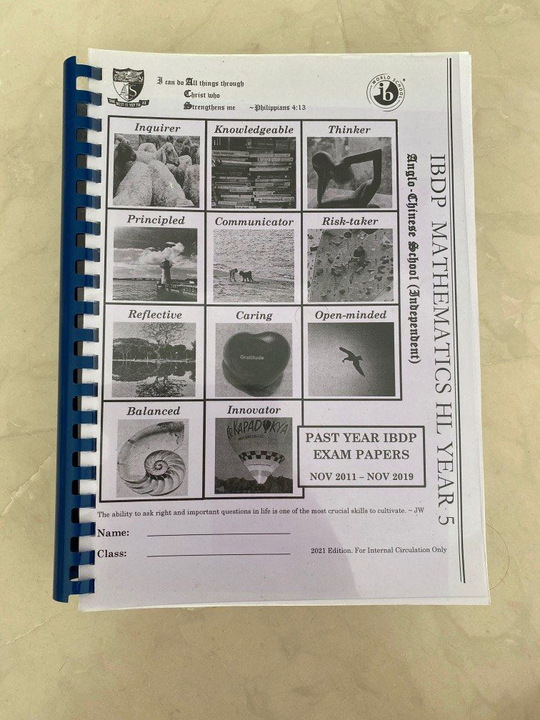 IBDP HL MATH PAST YEAR PAPERS, Hobbies & Toys, Books & Magazines ...