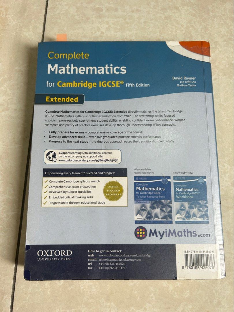 Igcse Math Extended Coursebokk Hobbies And Toys Books And Magazines