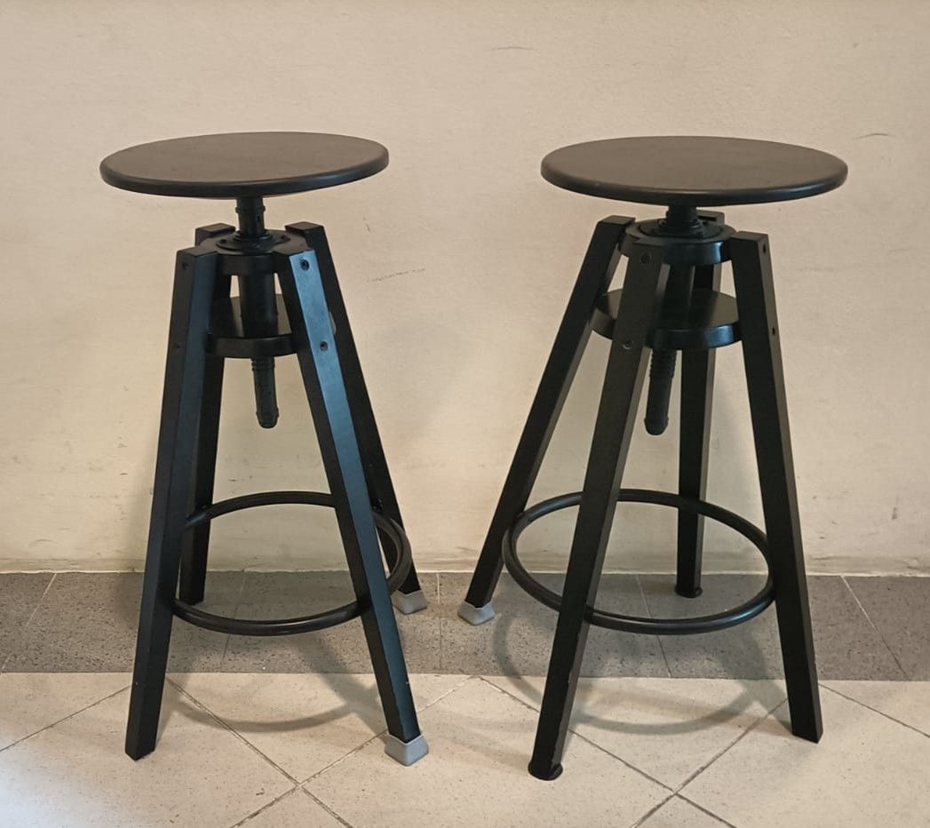 Ikea Dalfred Bar Stool Adjustable Height, Furniture & Home Living ...