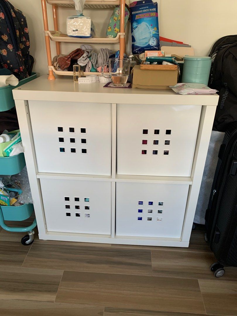 Ikea square cabinet with drawer, Furniture & Home Living, Furniture ...