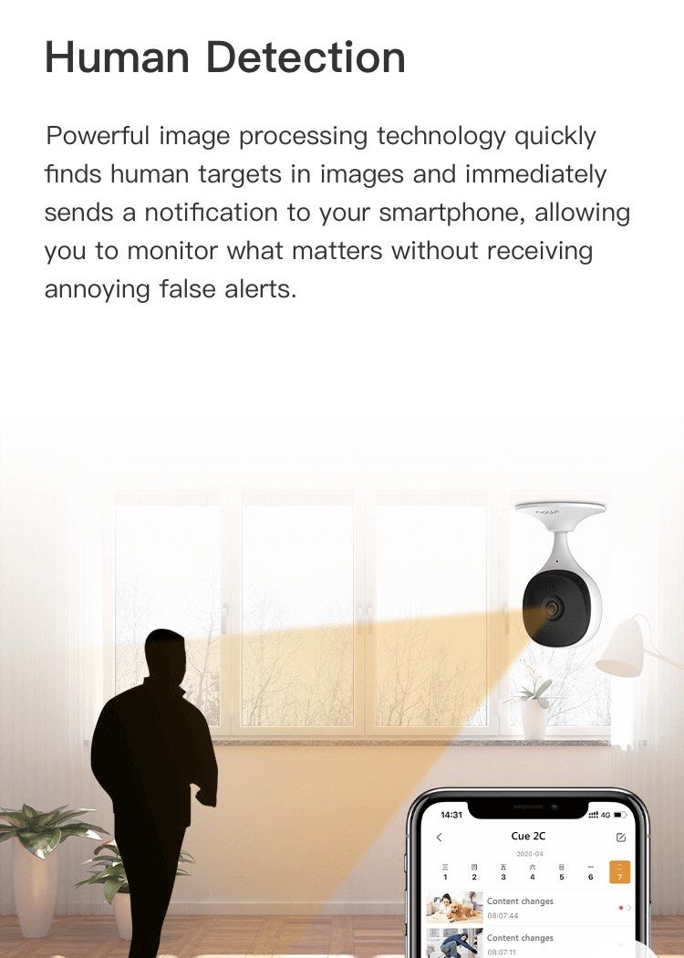 IMOU CUB 2C Smart Motion with AI Human Detection Home Wi-Fi Security ...