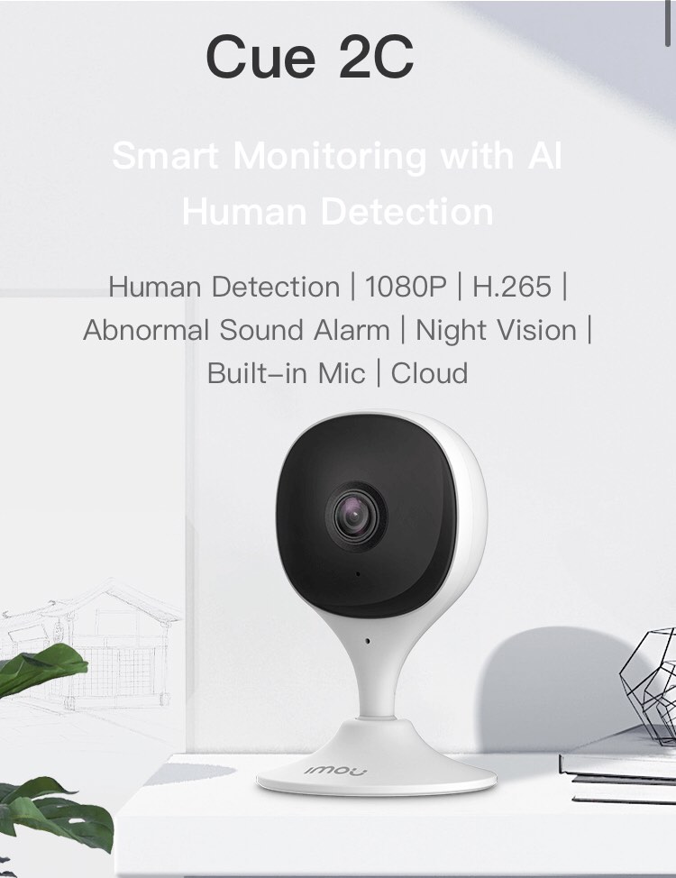 IMOU CUB 2C Smart Motion with AI Human Detection Home Wi-Fi Security ...