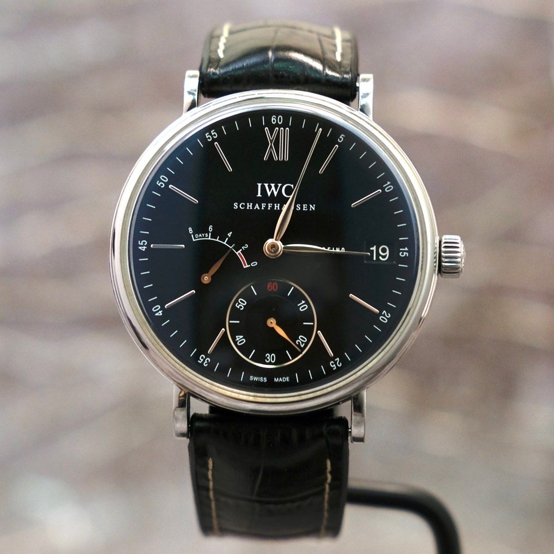 IWC Portofino 8 days manual wind IW510102 complete set, Men's Fashion ...